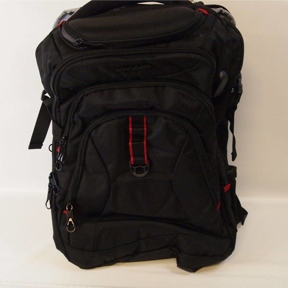 Kroser | Bags | Kroser Unisex Black Adjustable Strap Zipper Pocket ...